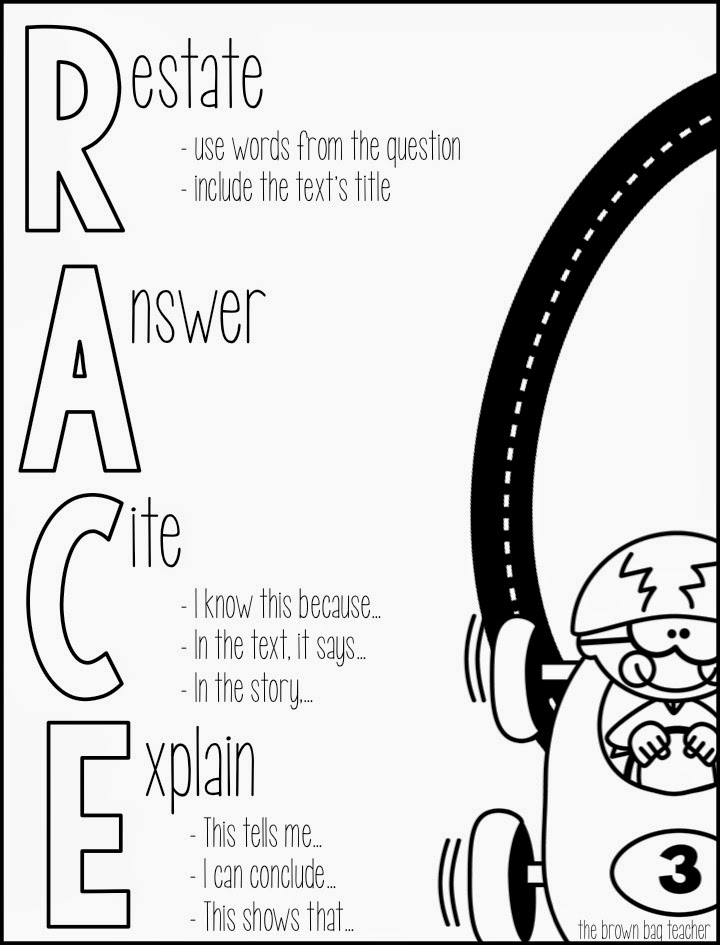 Easy RACE Writing Strategy Open Responses In 1st Grade LaptrinhX