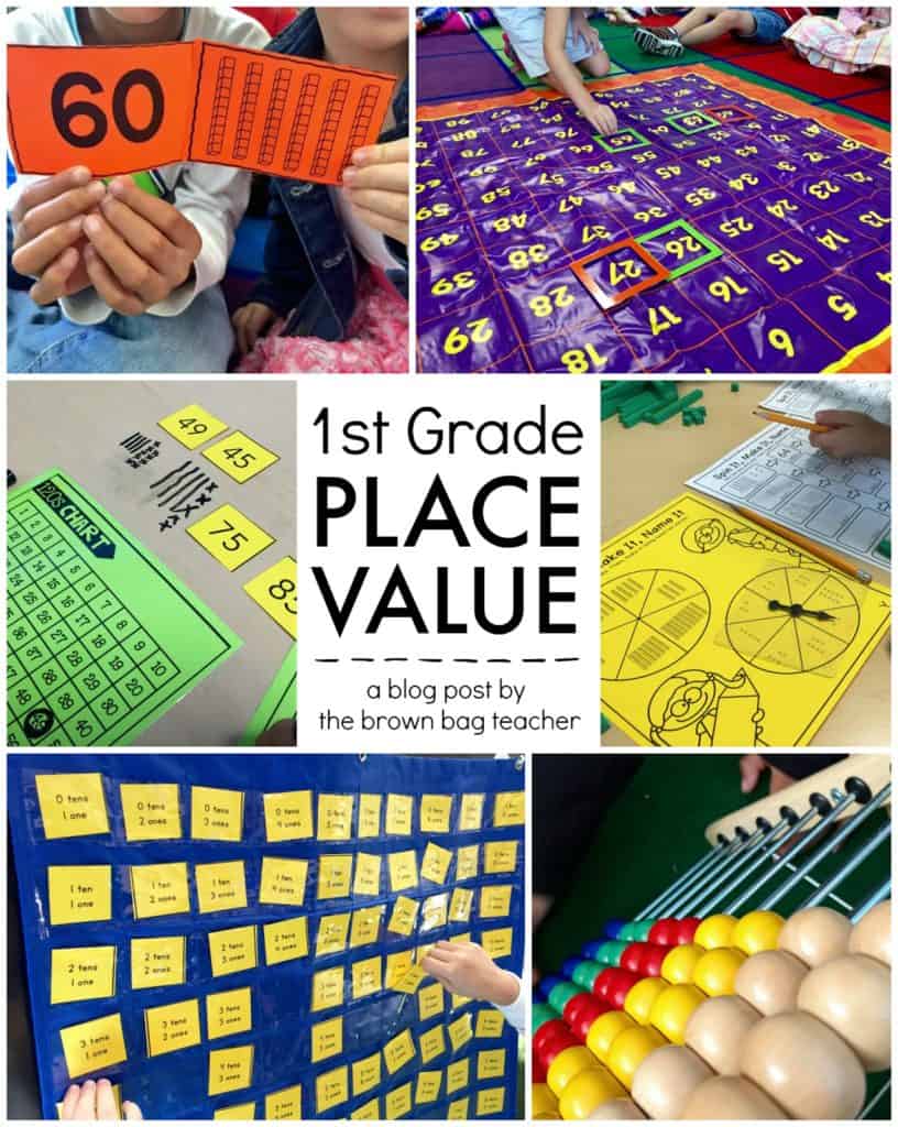 Place Value 1st Grade Centers The Brown Bag Teacher Place Value 1st Grade Centers The Brown Bag Teacher