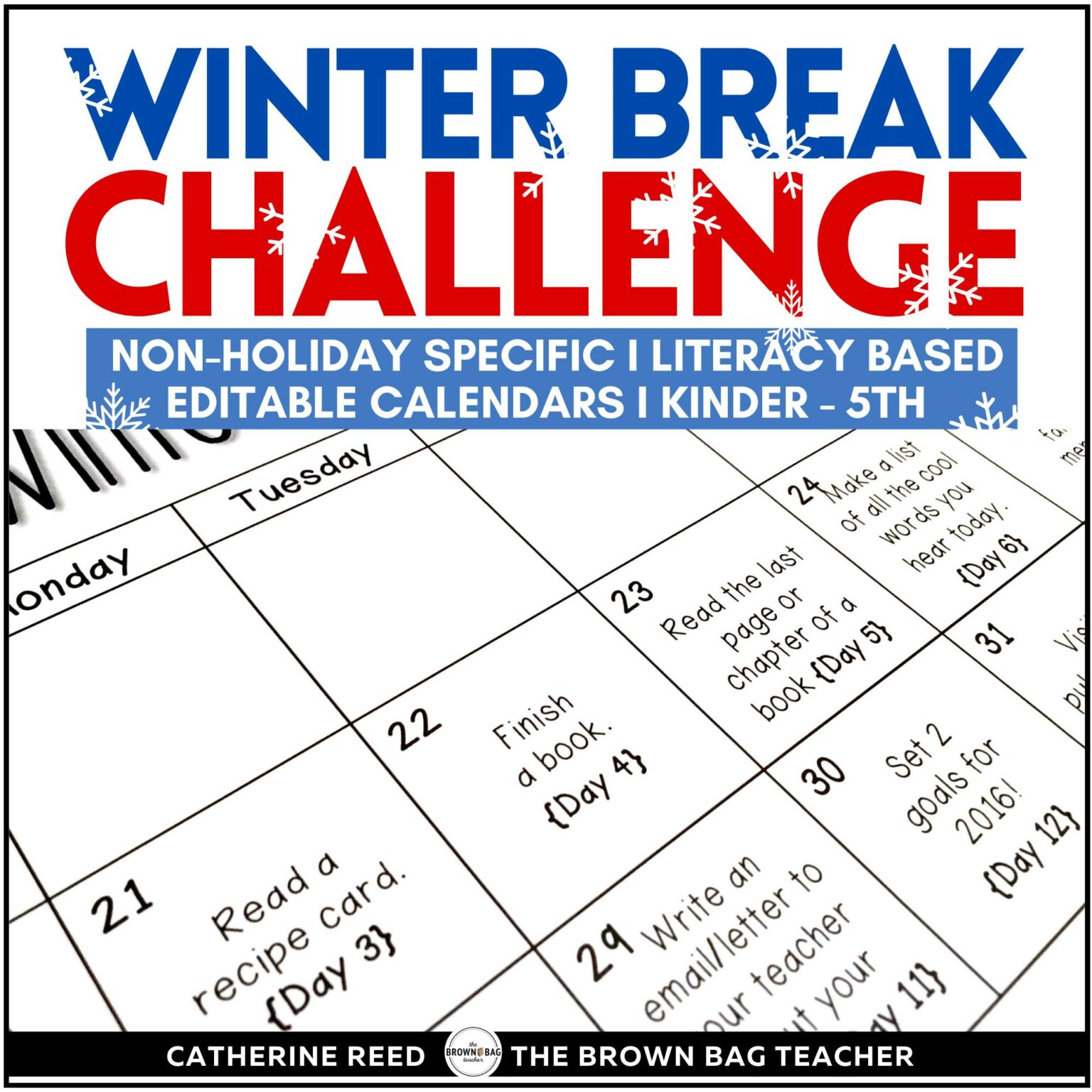 Winter Resources for 1st Grade - The Brown Bag Teacher