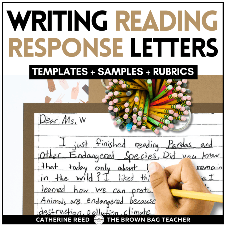 ReadingResponseLetters - The Brown Bag Teacher
