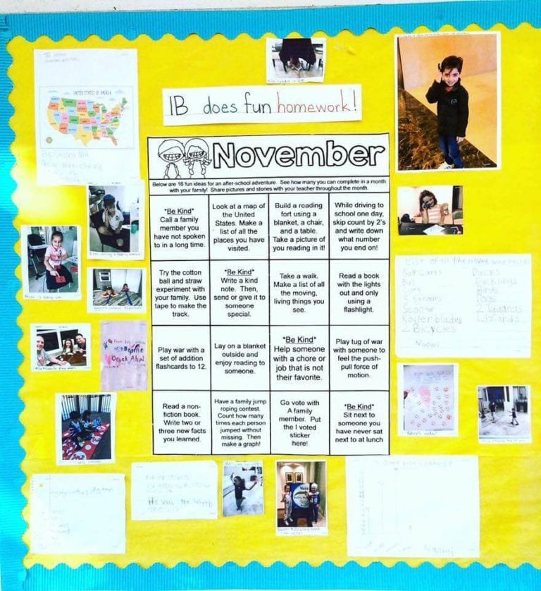 1st Grade Homework Alternatives