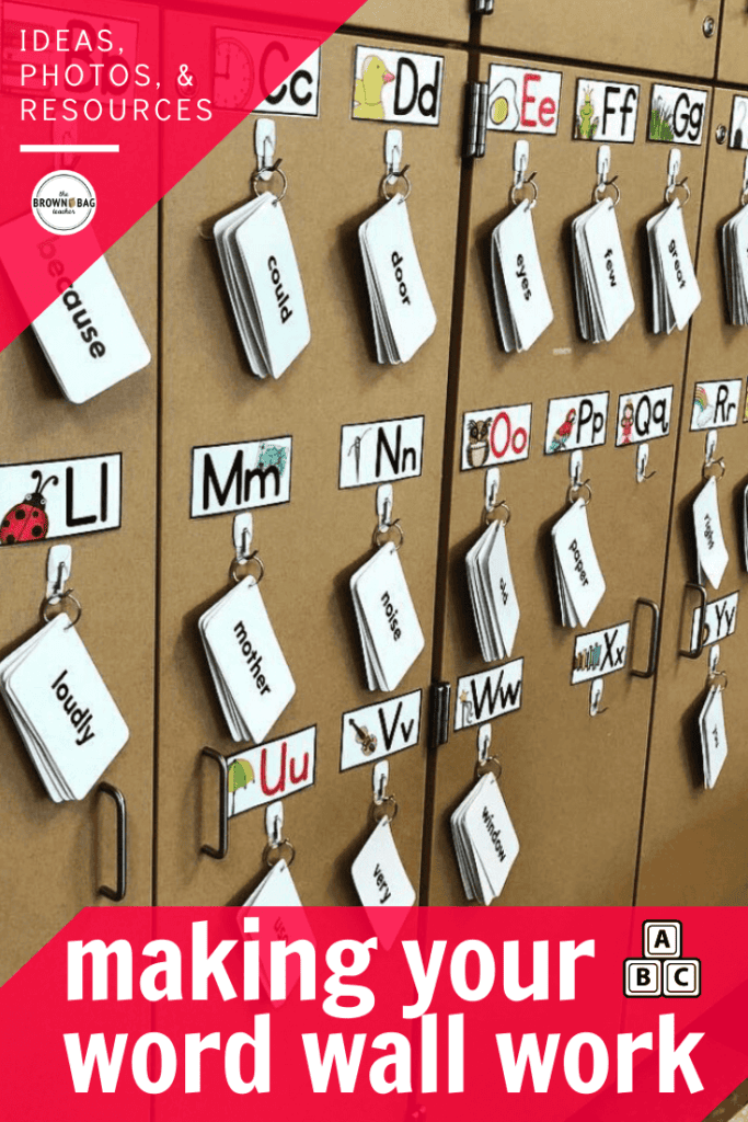 Making the Most of Word Walls - The Brown Bag Teacher