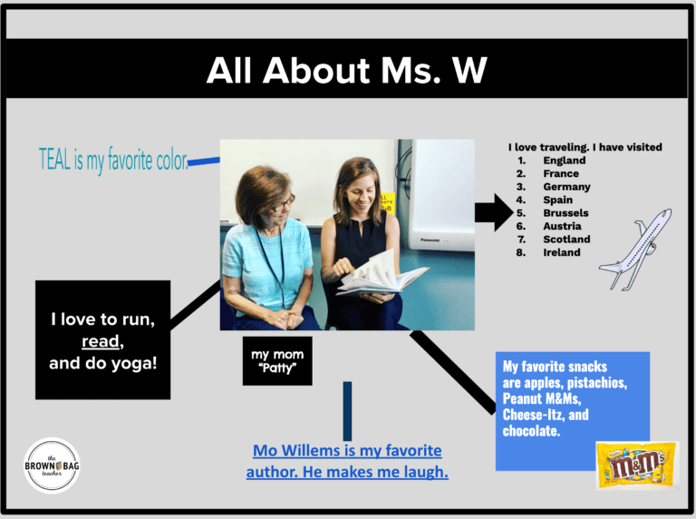 All About Me - Teaching Google Slides - The Brown Bag Teacher
