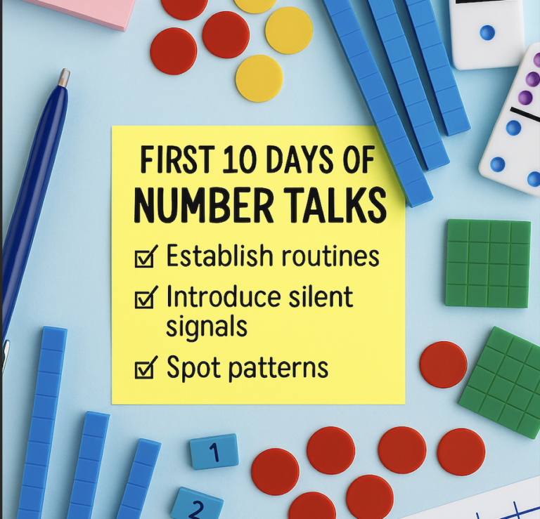 First 10 Days of Number Talks - The Brown Bag Teacher